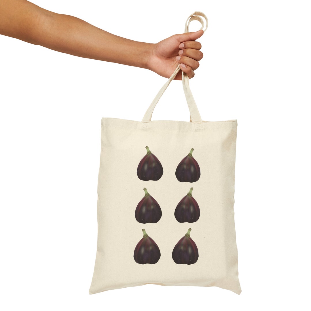 Figs Tu Bishvat Jewish Cotton Canvas Tote Bag, Judaism, Jewish Art ...