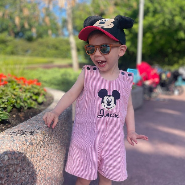 Smocked Mickey Mouse Outfit - Etsy