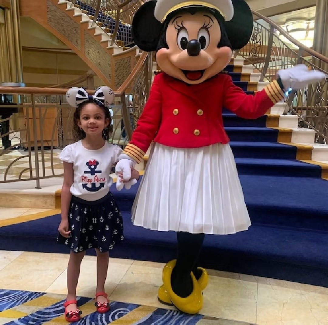 Disney Minnie Mouse Cruise Outfit-minnie Mouse Anchor-monogrammed ...