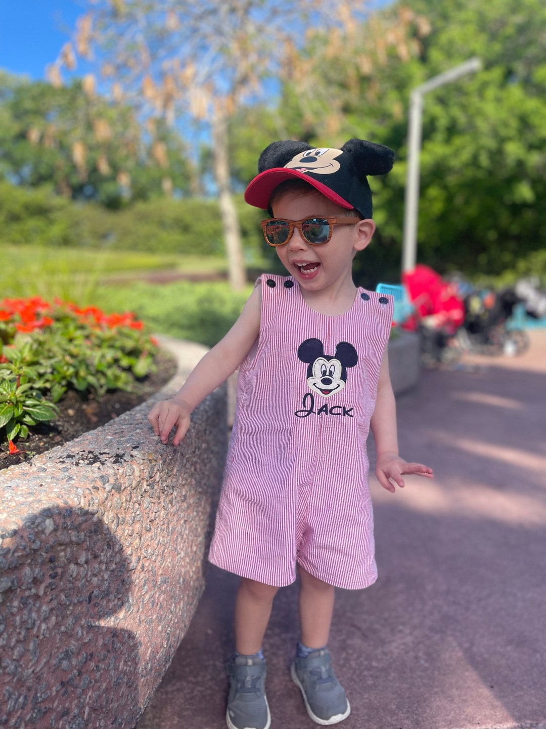 Mickey Mouse Face John John-disney Mouse Head Monogrammed Jon Jon ...