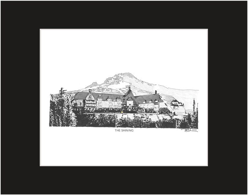 The Overlook Hotel • the Shining • Drawing by N. Blake Seals - Etsy