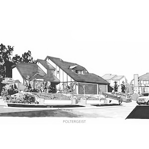 The Freeling Home • Poltergeist • Drawing by N. Blake Seals - Etsy