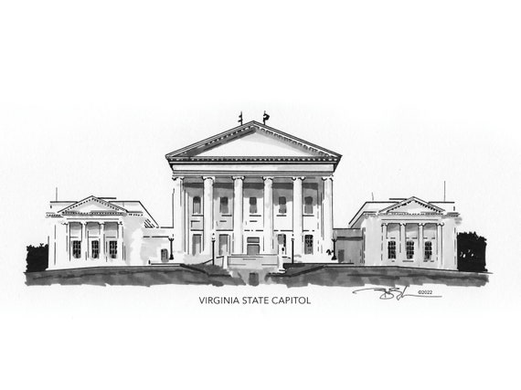 Capitol Building Drawing