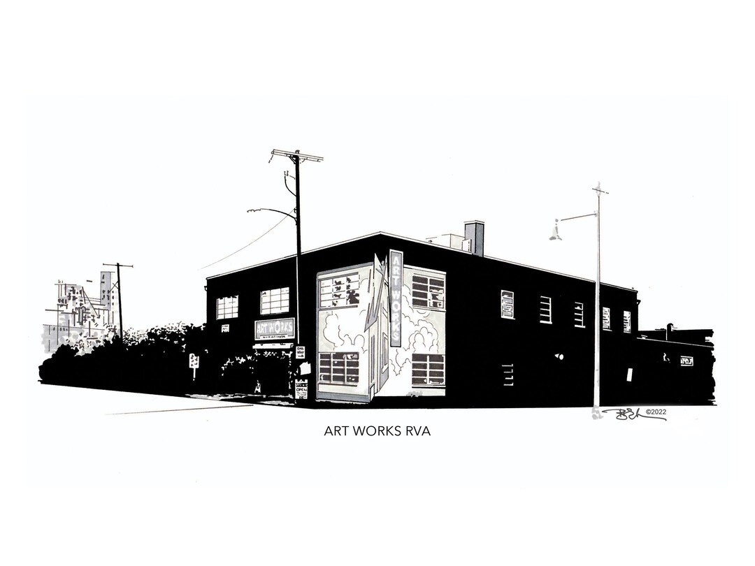 Art Works RVA • Drawing by N. Blake Seals - Etsy