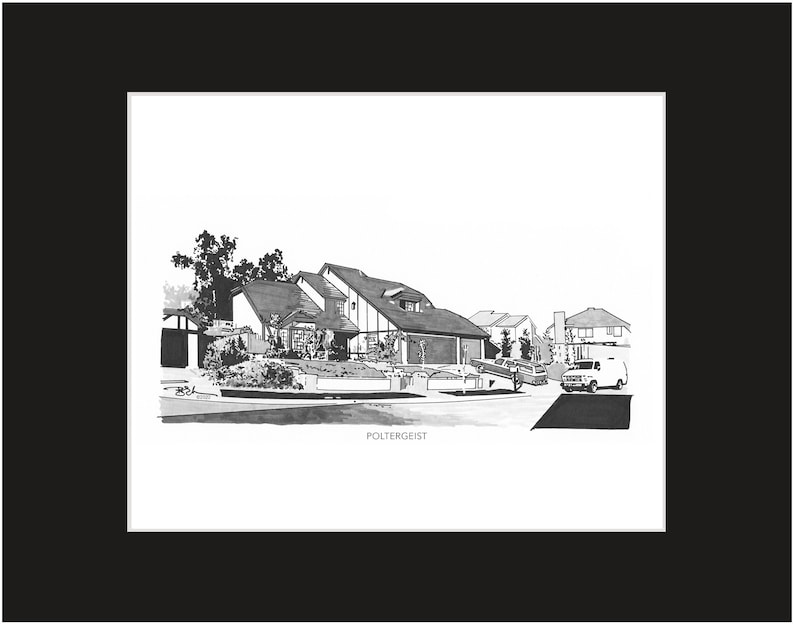 The Freeling Home Poltergeist Drawing by N. Blake Seals - Etsy