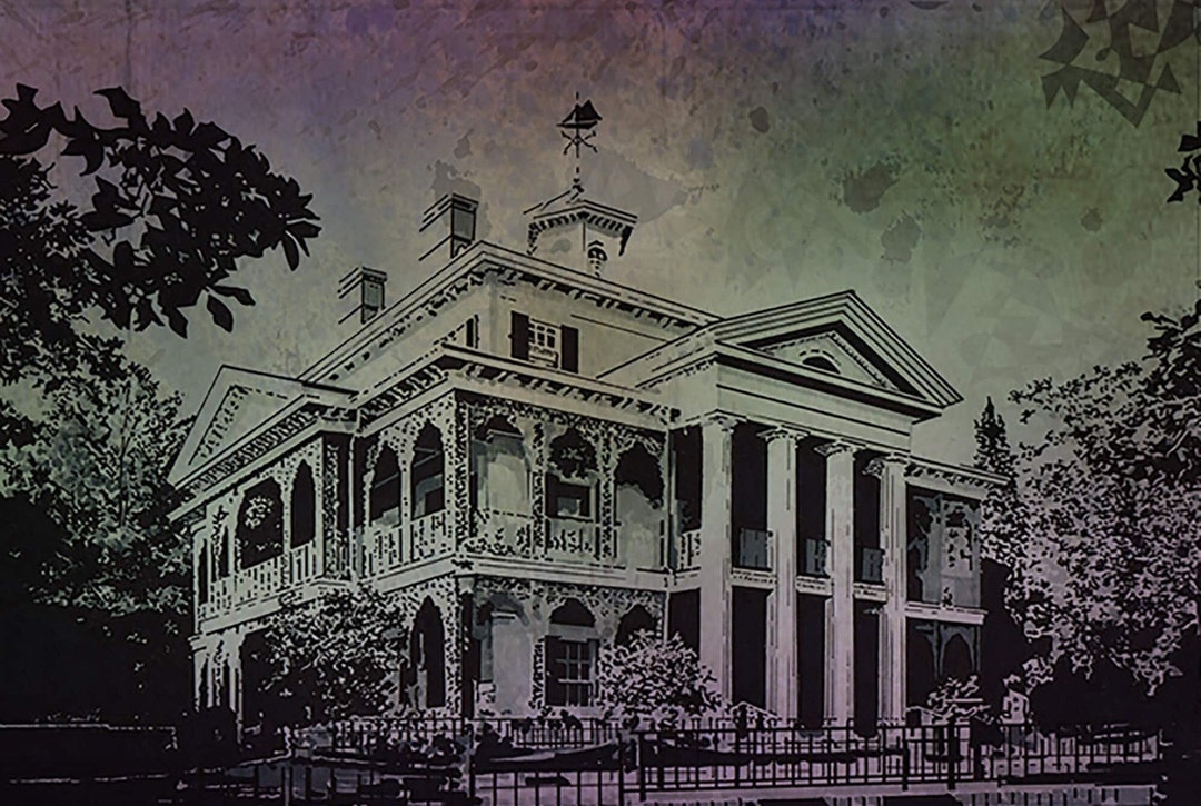 Disneyland's Haunted Mansion • Horrortecture • Mixed Media Digital ...