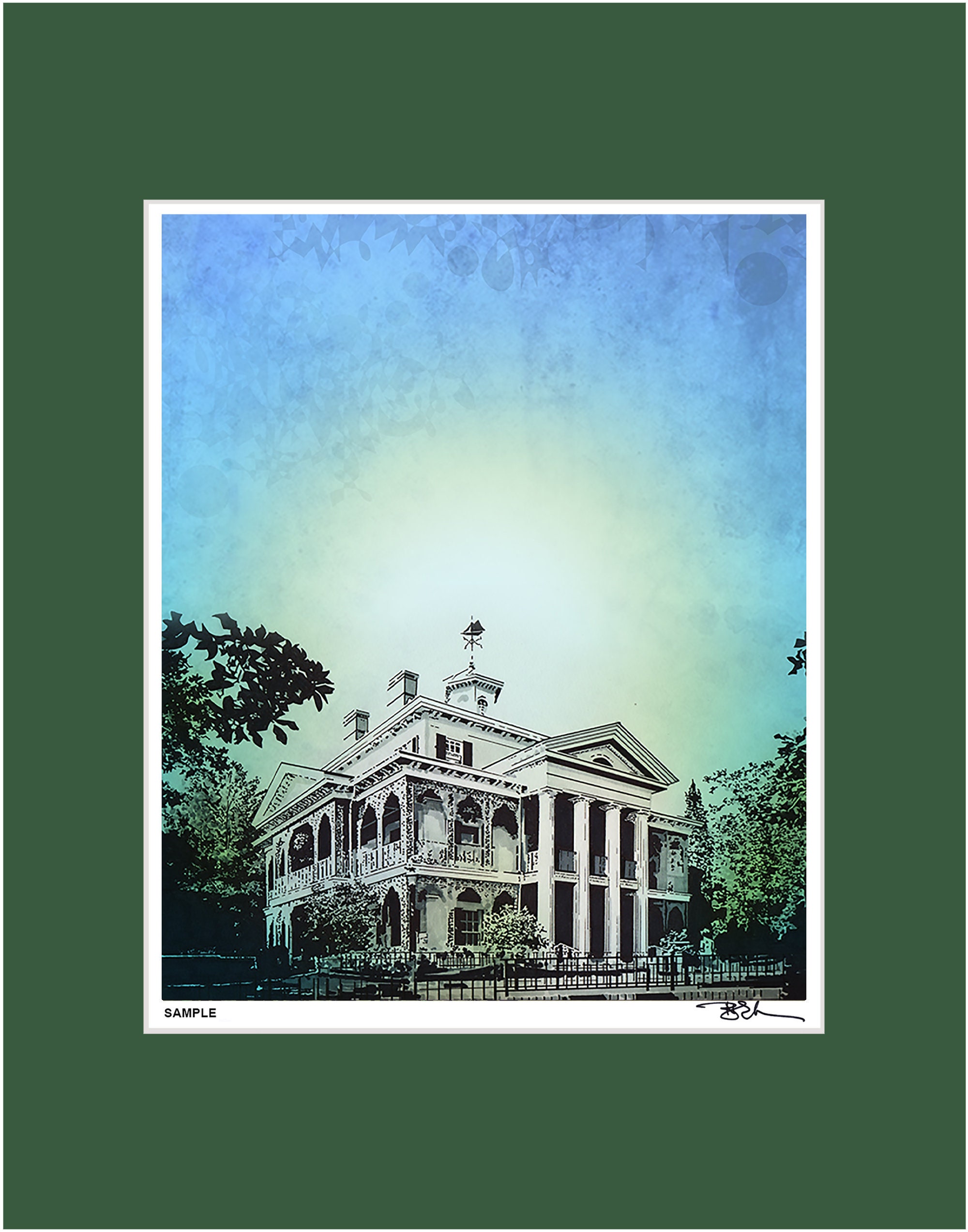 Disneyland's Haunted Mansion V2 • Horrortecture • Mixed Media Digital ...