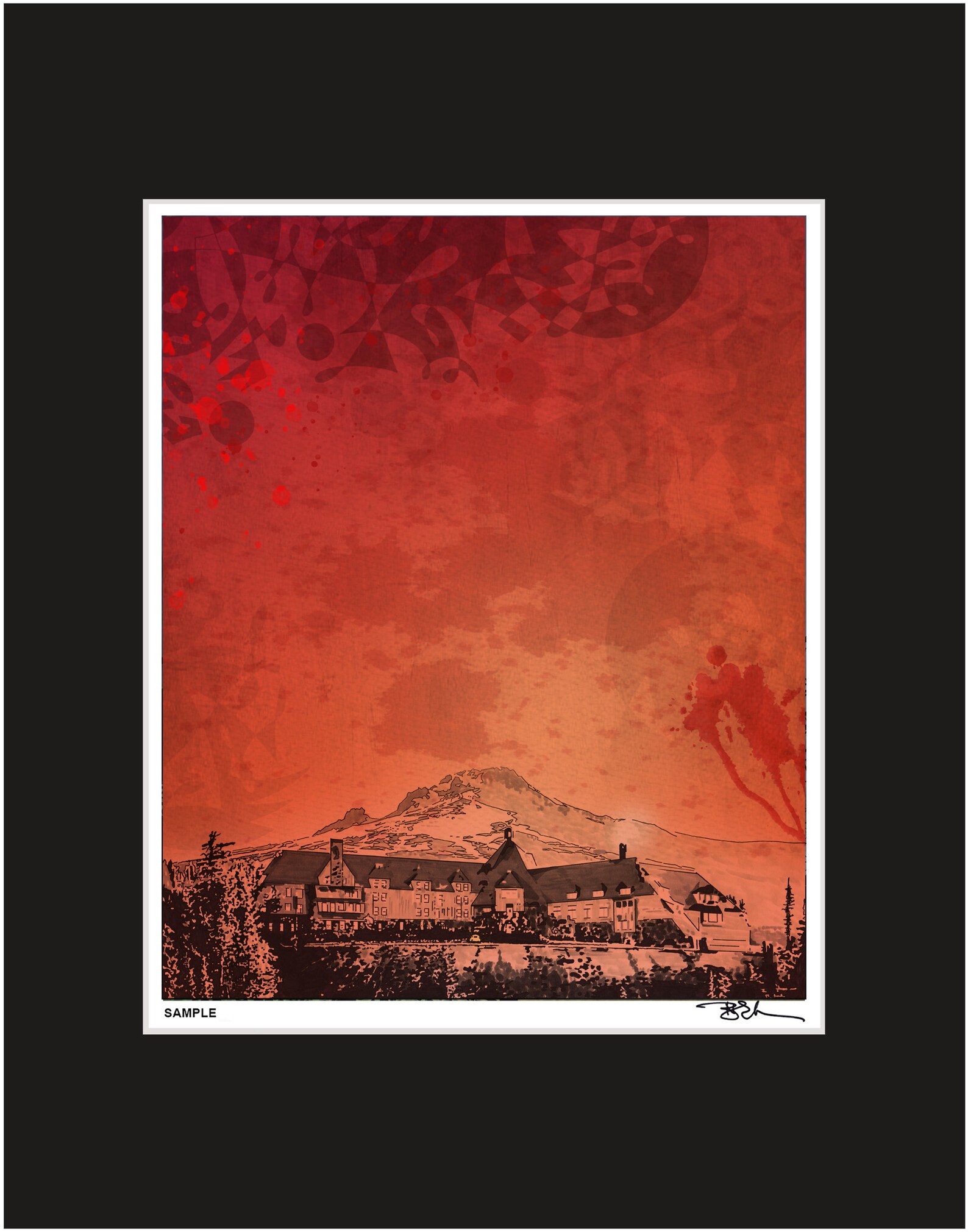 The Shining • Overlook Hotel • Mixed Media Art by N Blake Seals - Etsy