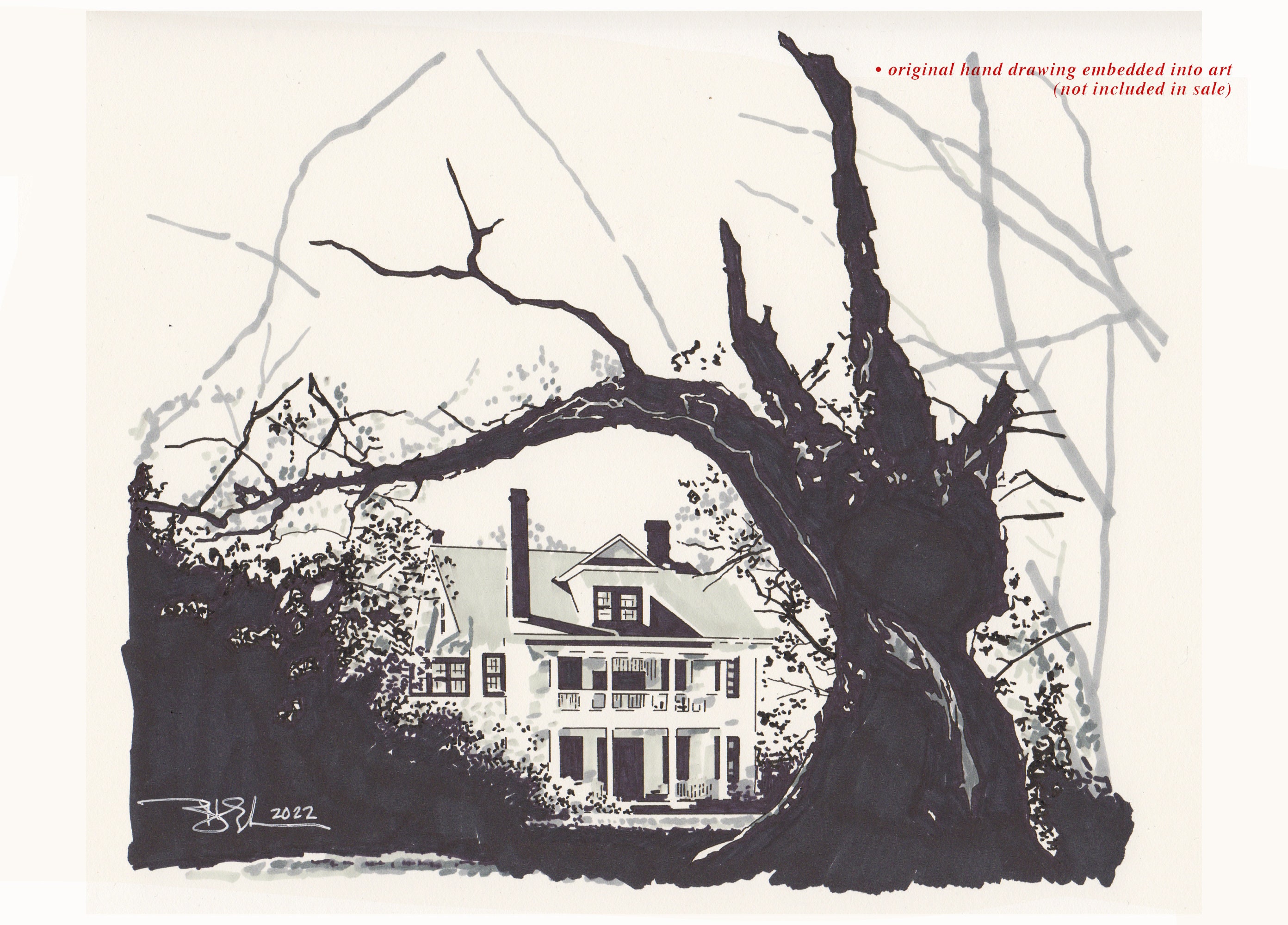 The Conjuring • Horrortecture • Mixed Media Digital Painting by N Blake ...