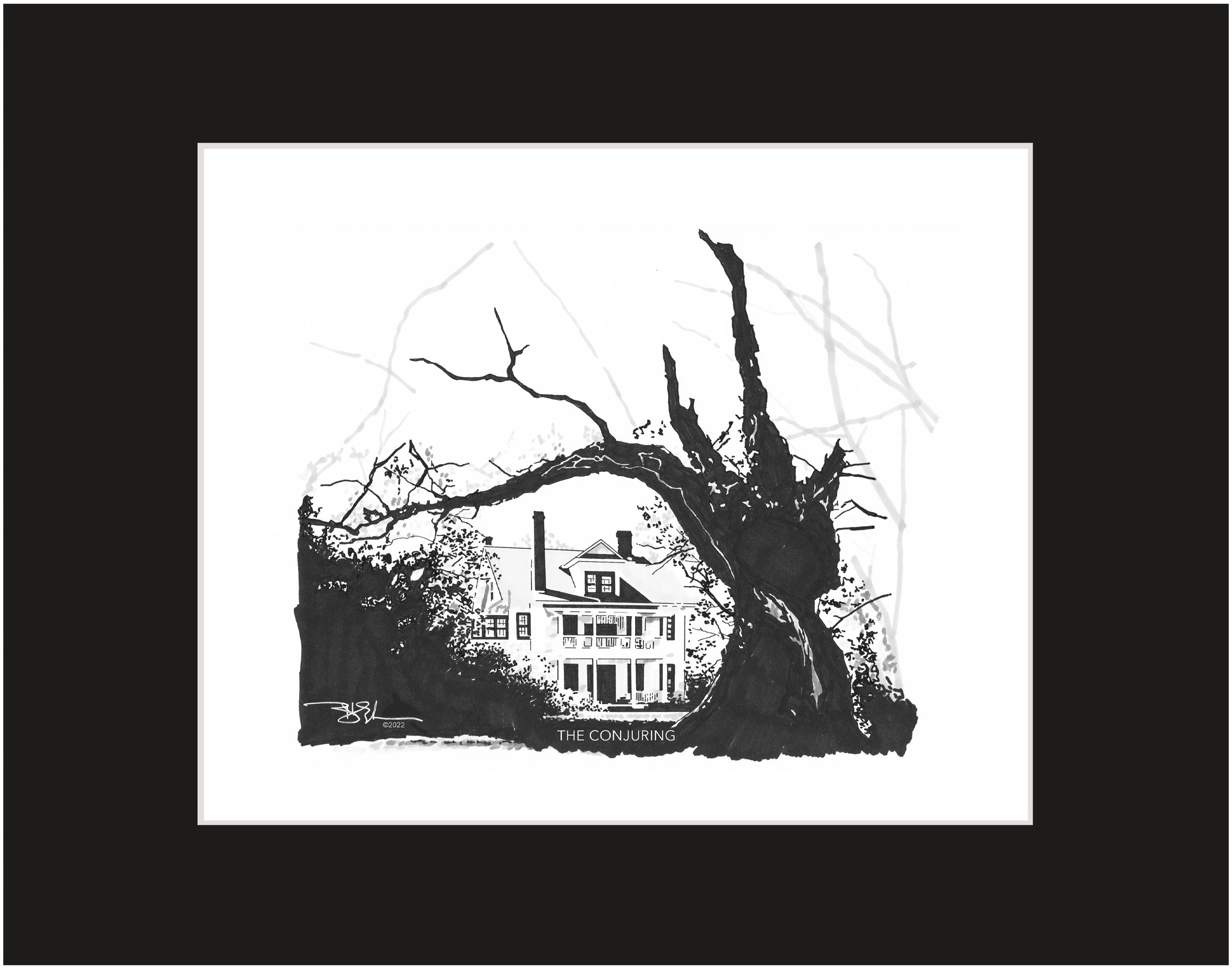 The Perron House the Conjuring Drawing by N. Blake Seals - Etsy