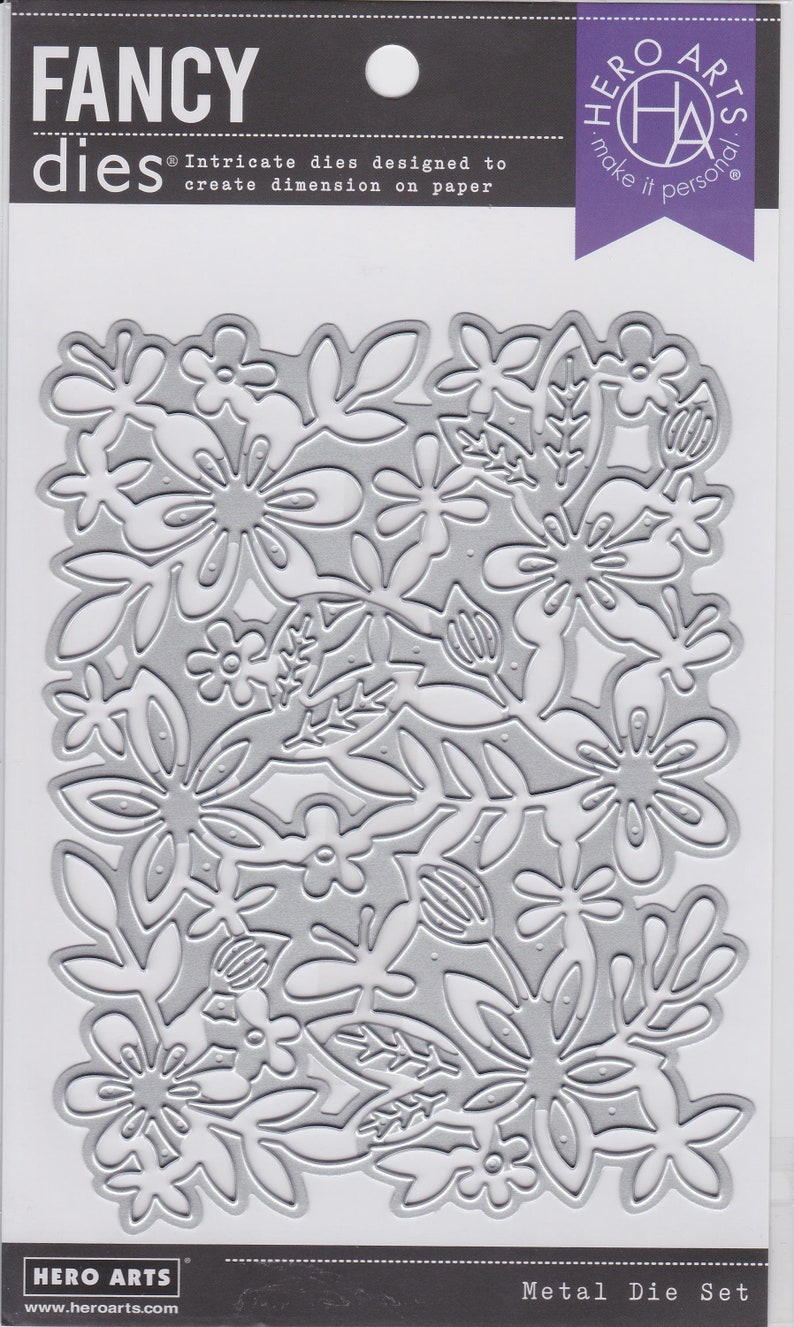 DI596 Flower Garden Fancy Dies Paper Layering Hero Arts NIP ...