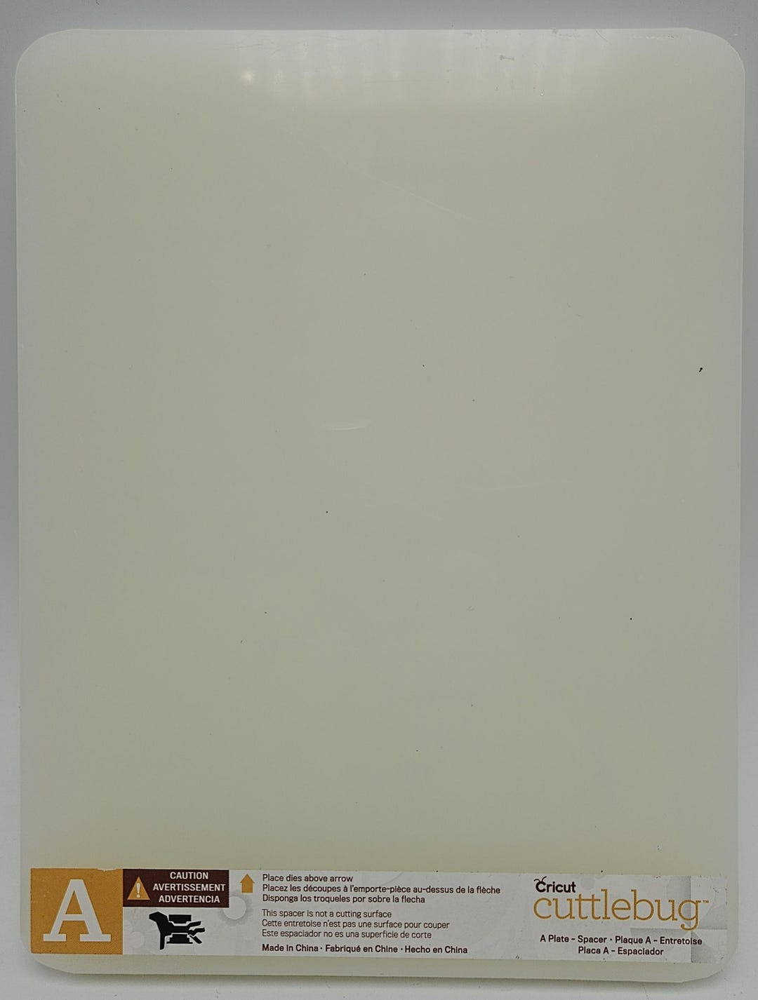 Cricut Cuttlebug A Plate Spacer Unused 5 7/8 X 7 3/4 Inches - Etsy