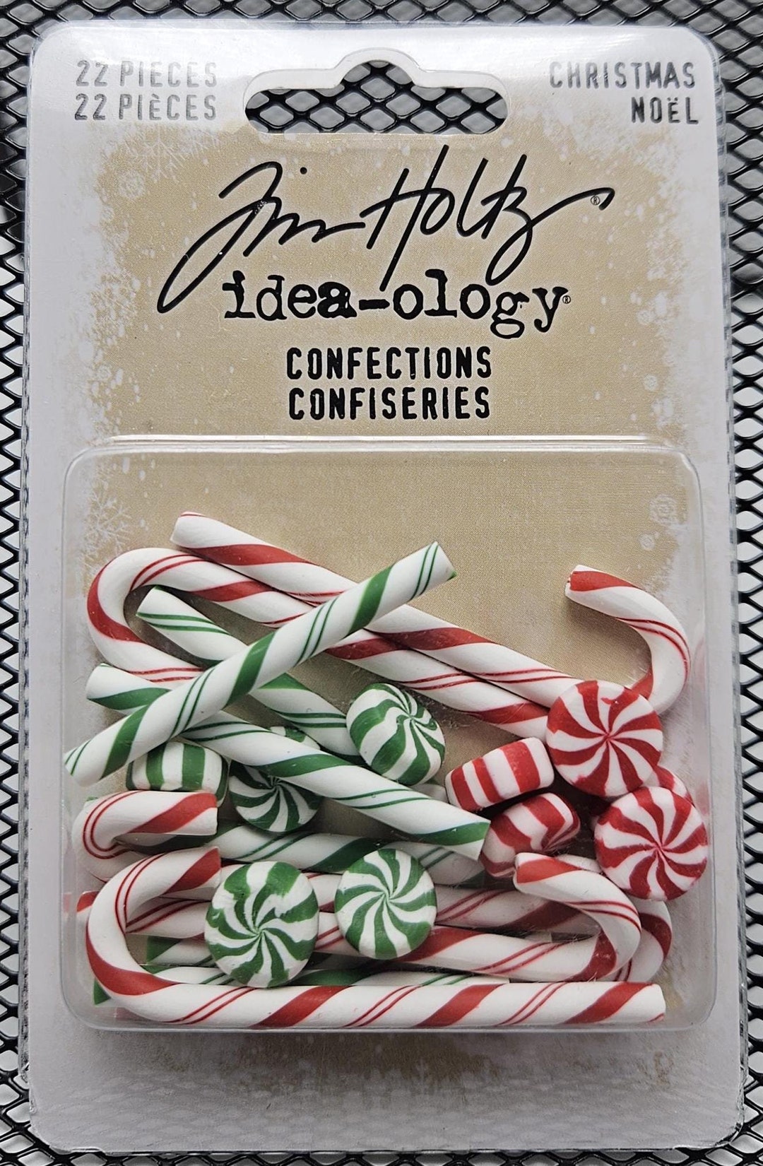 TH94351 Confections 22 Pcs Tim Holtz Idea-ology Christmas Candy Cane ...
