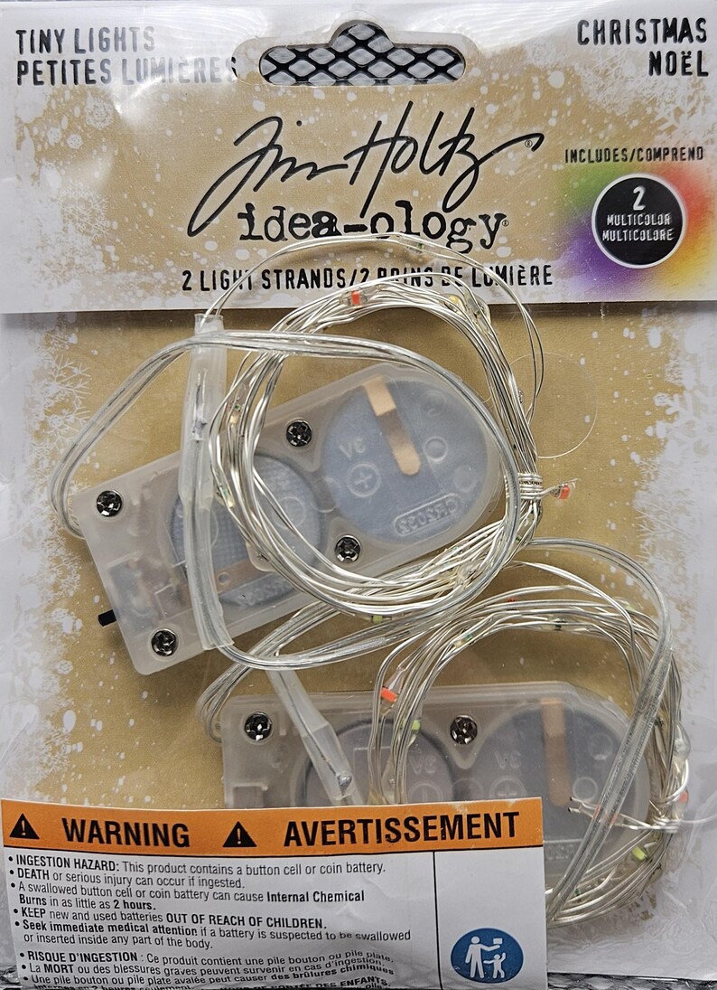 TH94106 Tiny Lights Tim Holtz Idea-ology 2 Strands NIP Christmas ...
