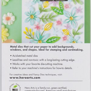DI596 Flower Garden Fancy Dies Paper Layering Hero Arts NIP 085700920193 - Etsy