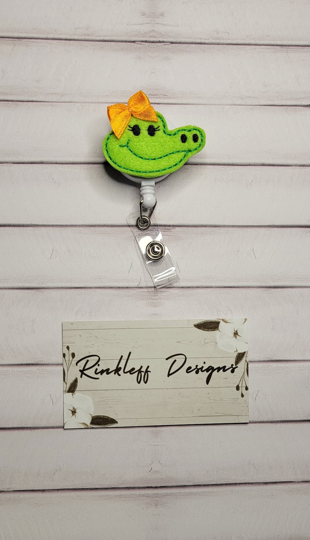 Alligator Badge Reel,gator Badge Clip, ID Badge, ID Holder,teacher Name ...