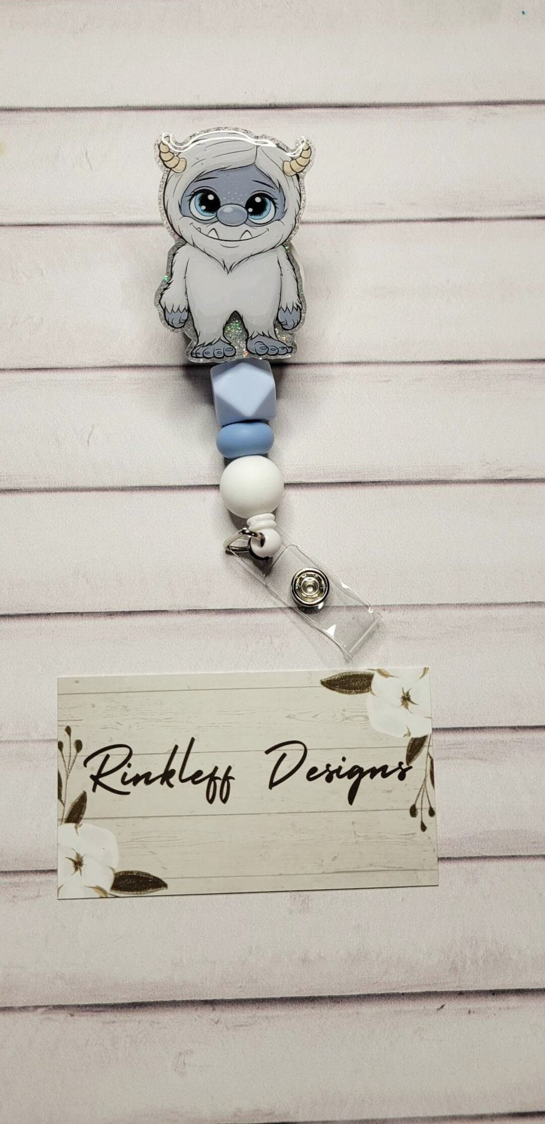 Cute Yeti Badge Reel, Nursing Badge Clip, Teacher ID Badge, Pediatric ...