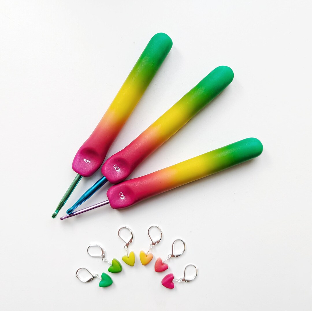 5mm Tropical Crochet Hook. Ergonomic Crochet Hook. Ready to Ship. - Etsy