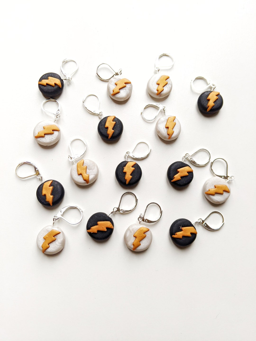 Lightning Stitch Markers. Set of 2. Universal for Knitting and Crochet ...