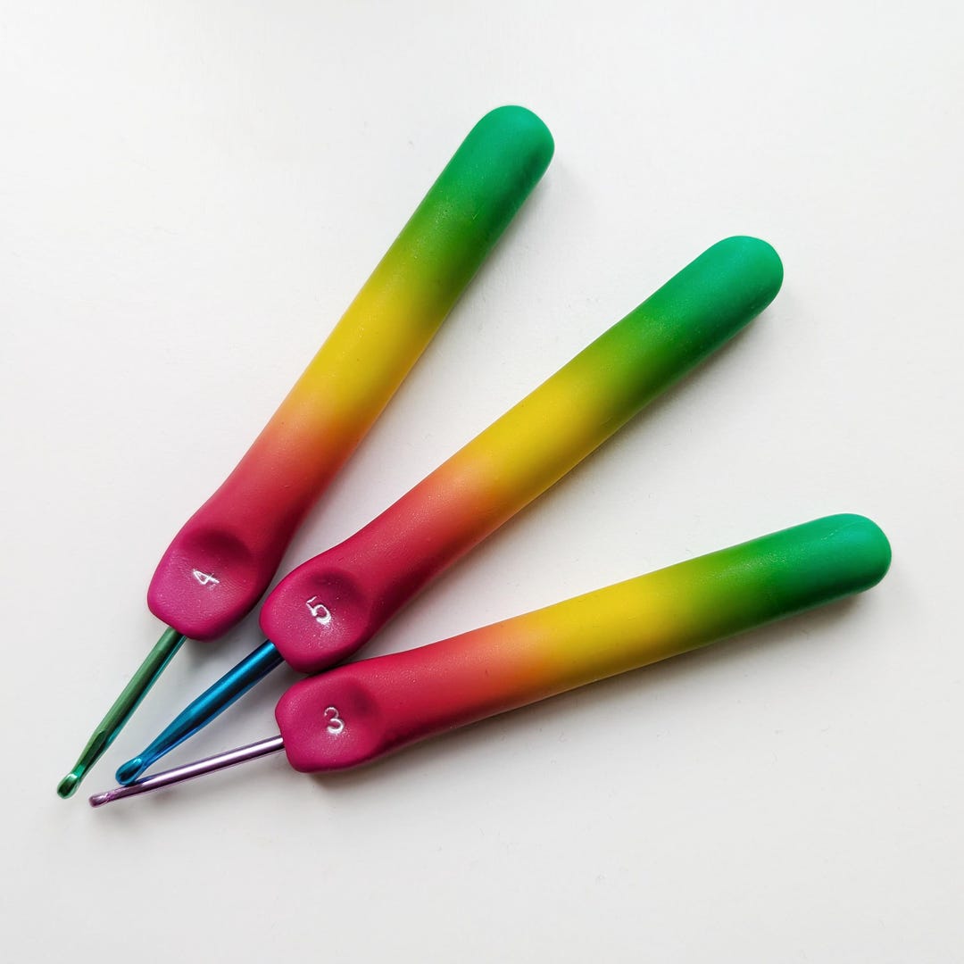 4mm Tropical Crochet Hook. Ergonomic Crochet Hook. Ready to Ship. - Etsy