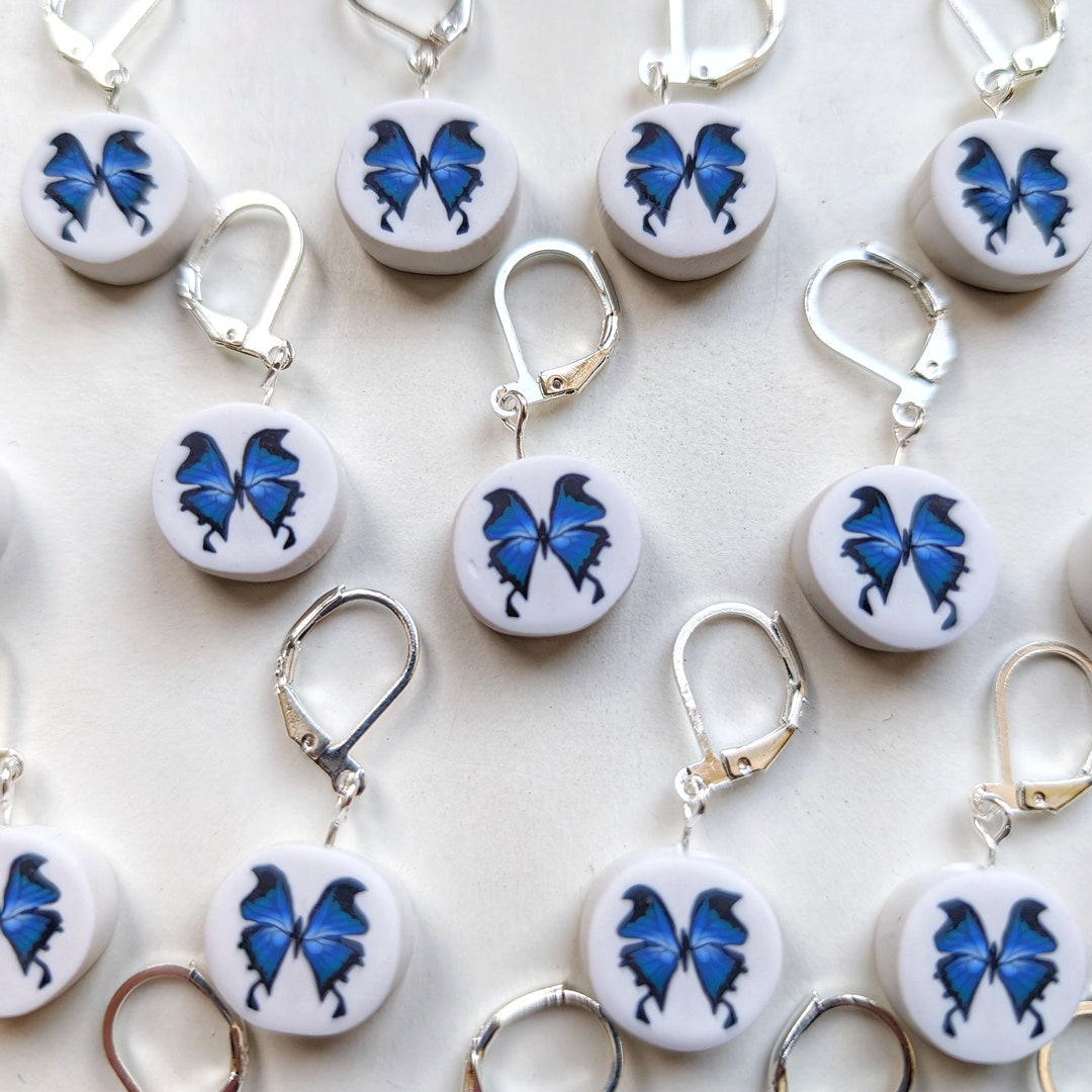 Set of 2 Ulysses Butterfly Stitch Markers. Universal for Knitting and ...
