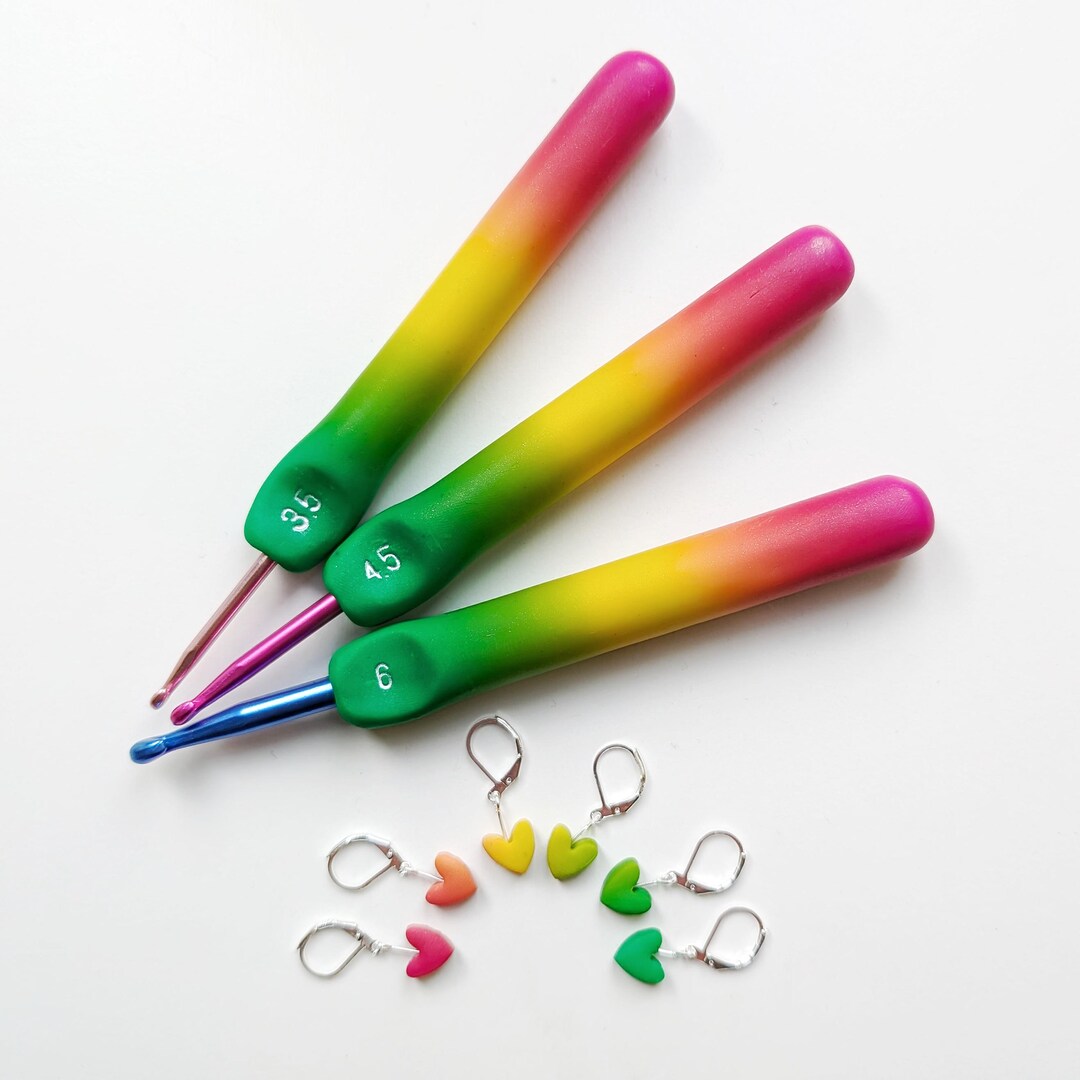 6mm Tropical Crochet Hook. Ergonomic Crochet Hook. Ready to Ship. - Etsy