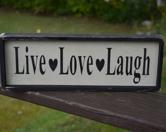 Live laugh love sign | Etsy