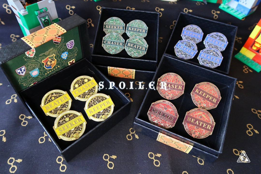 Wizard School Sport Enamel Pin Seeker Chaser Beater Keeper Position ...