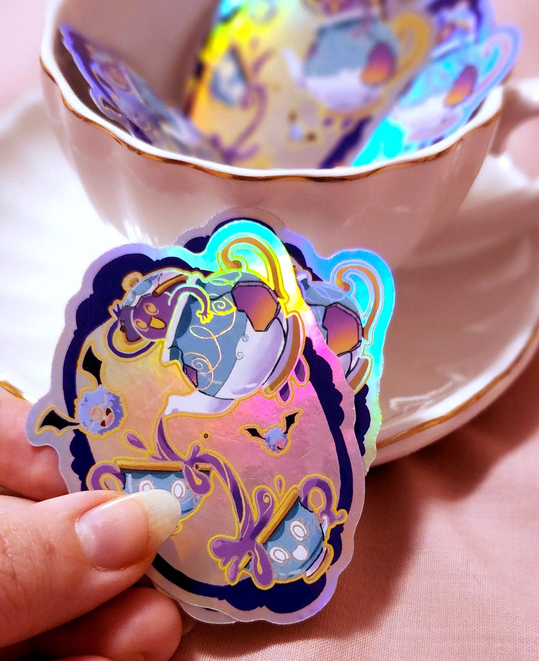 Polteageist Sinistea Ghost Pokemon | Holographic Sticker | Die Cut ...