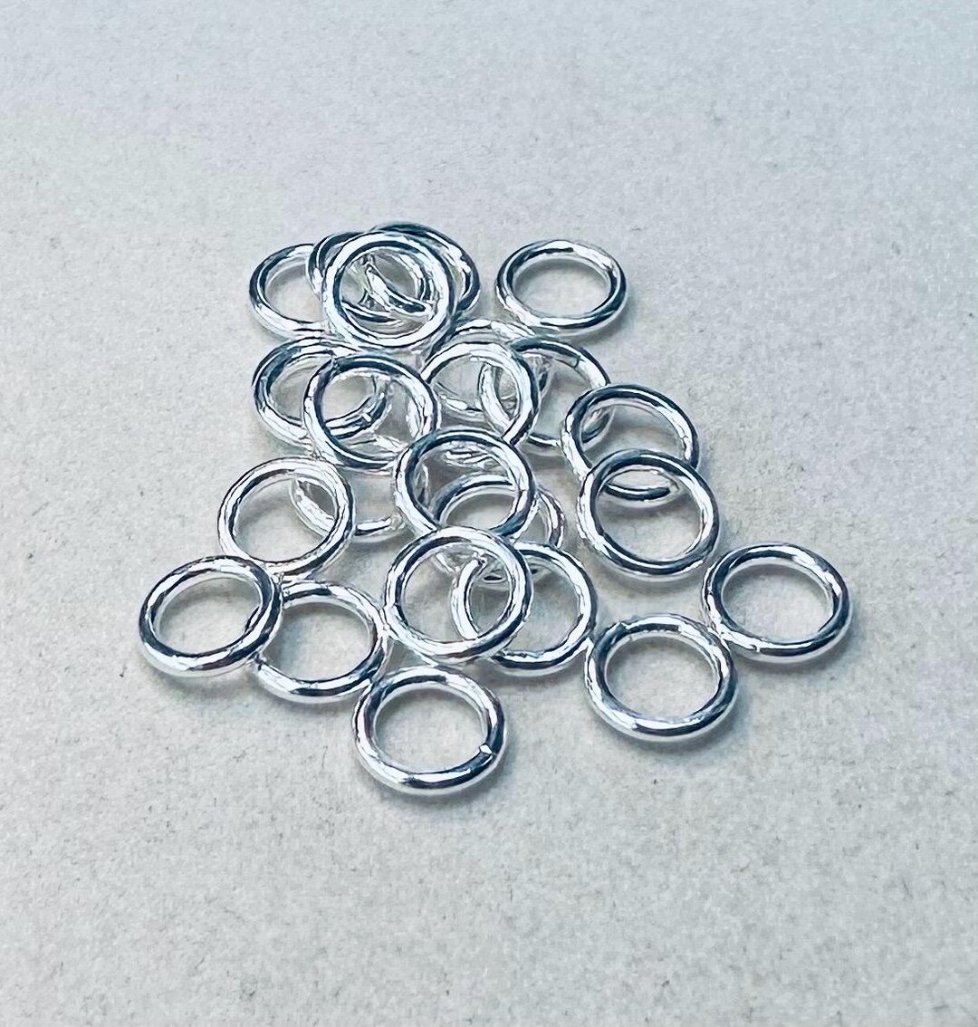 6mm Silver Plated Open Jump Ring 24 Pcs - Etsy
