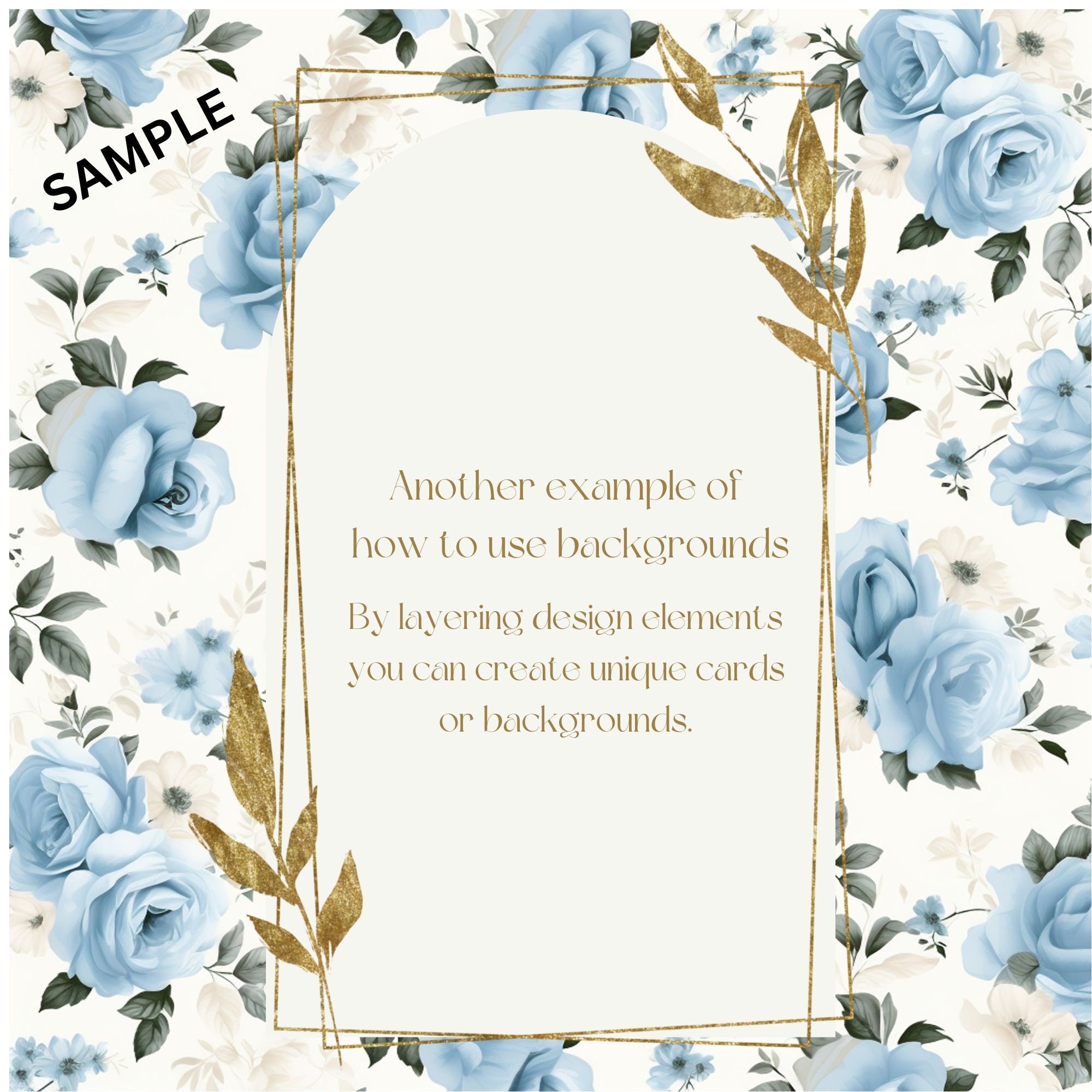 Shabby Blue Floral Backgrounds for Scrap-booking, Journals - Etsy