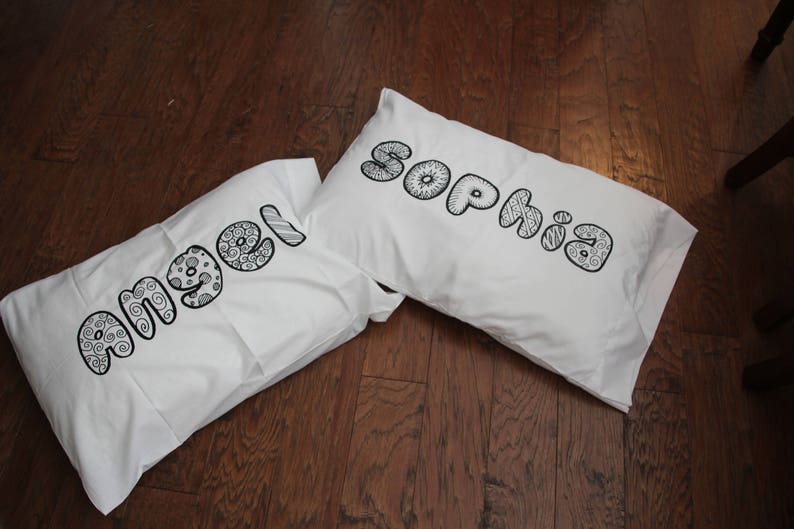 Color Me Personalized Pillow Case, Standard Size - Etsy