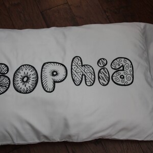 Color Me Personalized Pillow Case, Standard Size - Etsy