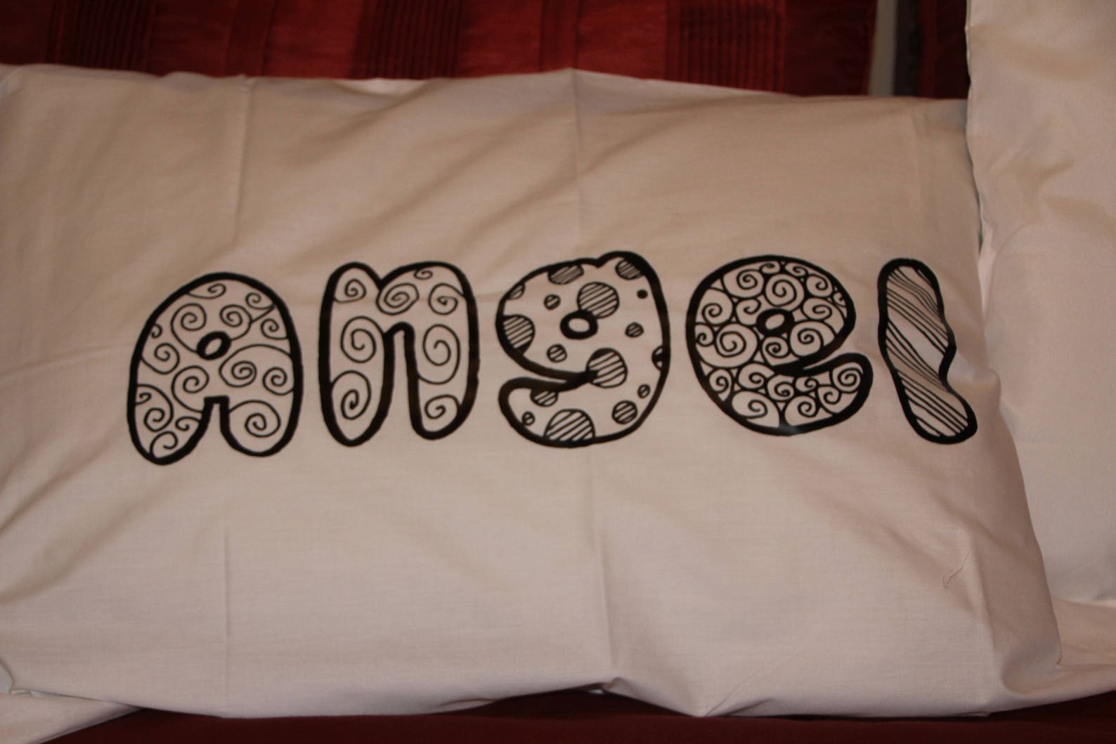 Color Me Personalized Pillow Case Standard Size | Etsy