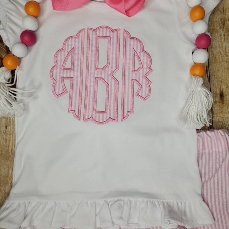 Monogram Scallop - Etsy