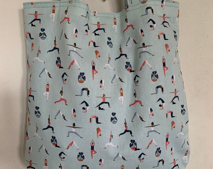 Simple Yoga Round Bottom Canvas Tote - Etsy