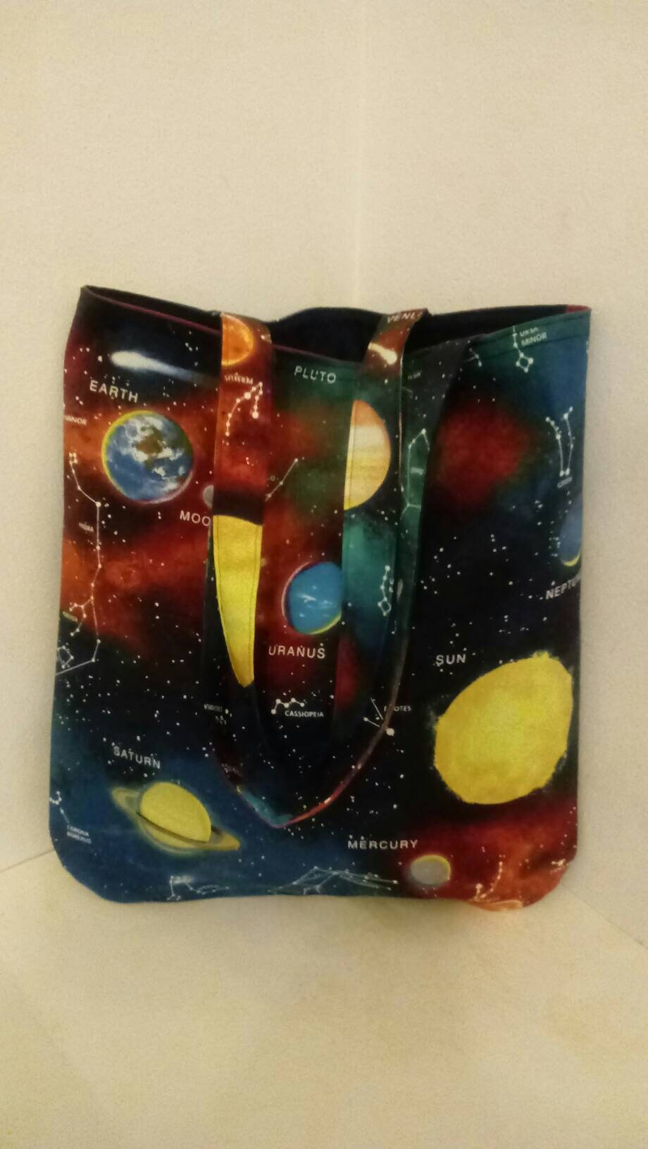 Large Blue Galaxy Stars and Planets Space Tote - Etsy