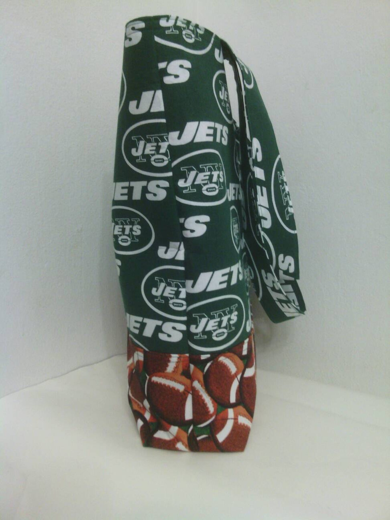 Large New York Jets Inspired Tote W/ Footballs - Etsy