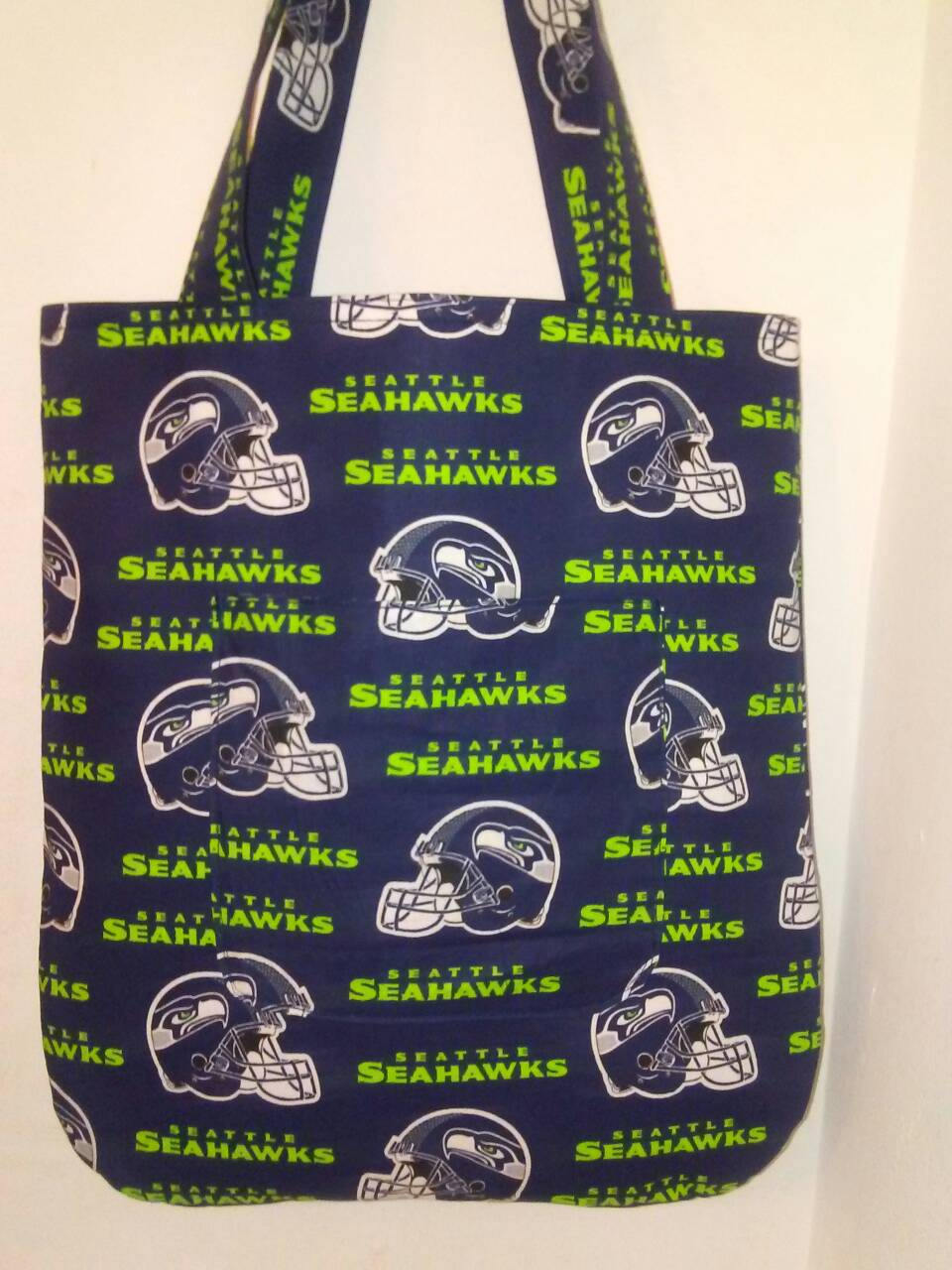 Seattle Seahawks Inspired Handmade Tote - Etsy