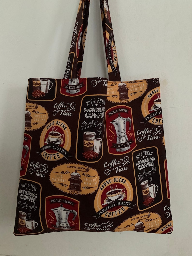 Simple Morning Coffee Tote, Shoulder Bag - Etsy