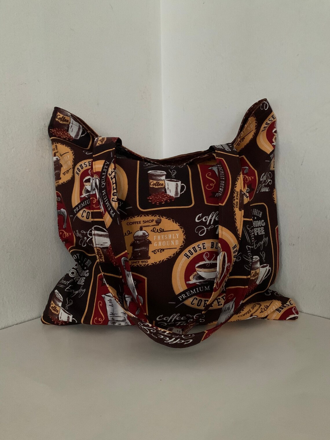 Simple Morning Coffee Tote, Shoulder Bag - Etsy