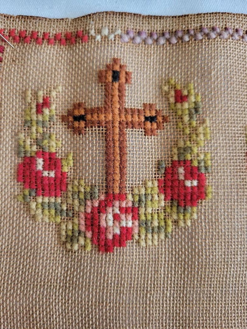 Antique Berlin Wool Work Sampler Dated 1857 - Etsy