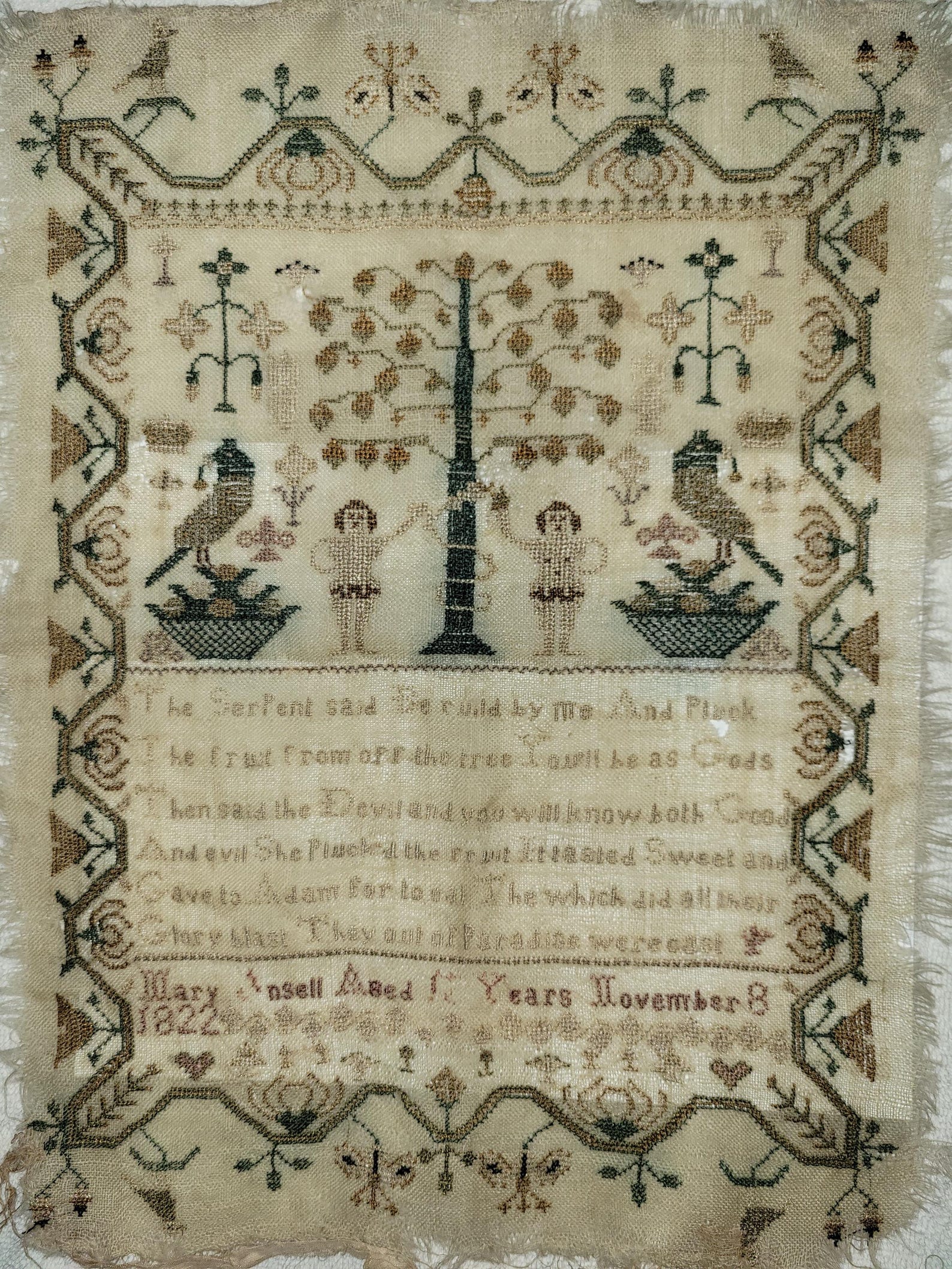 Mary Ansell 1822 Printed Chart - Etsy