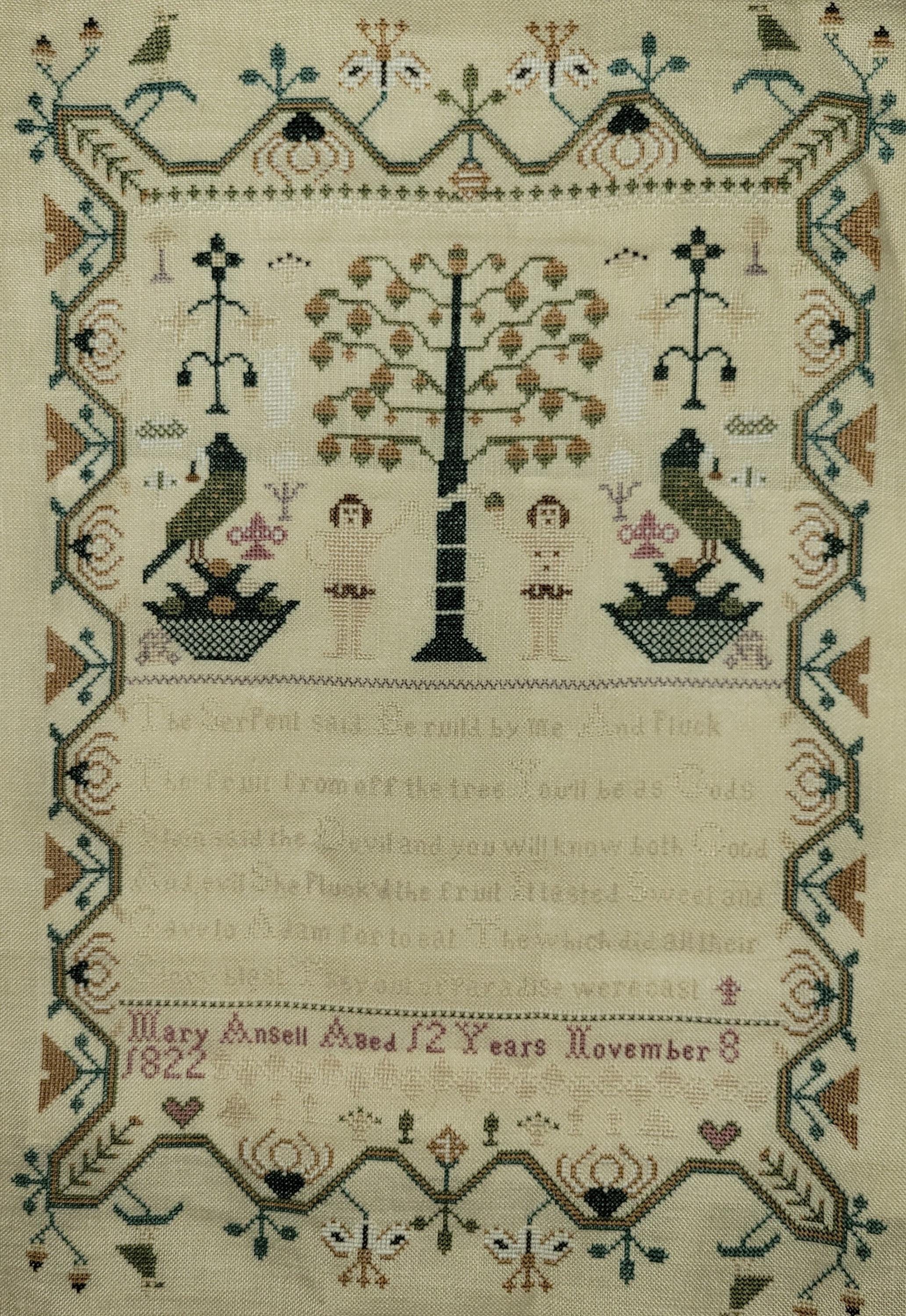 Mary Ansell 1822 Printed Chart - Etsy