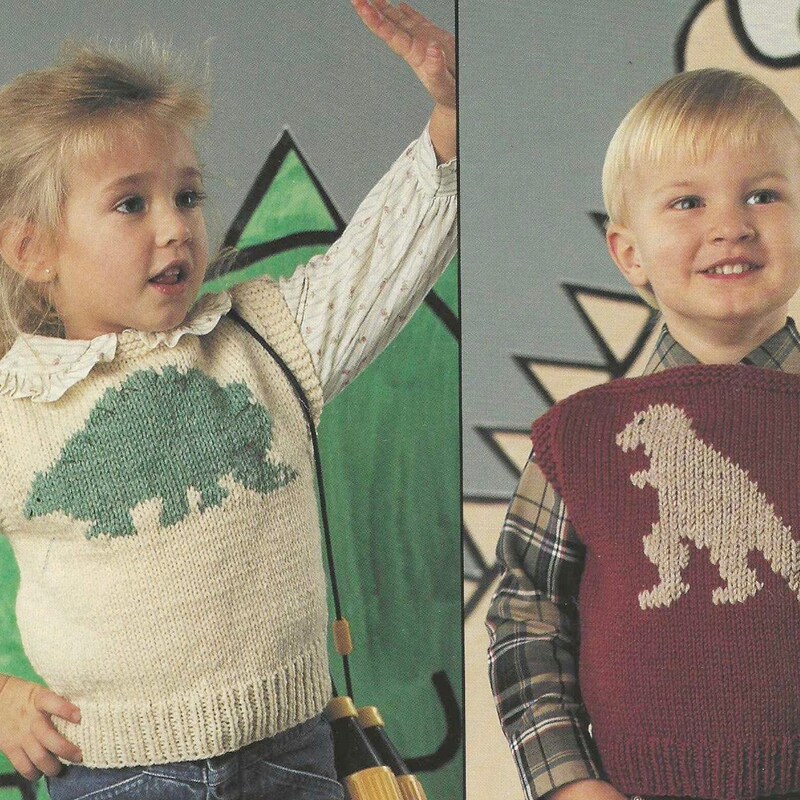 Dinosaur Knitting Pattern - Etsy