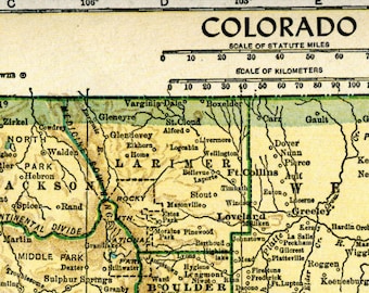 Colorado Atlas Map - Etsy
