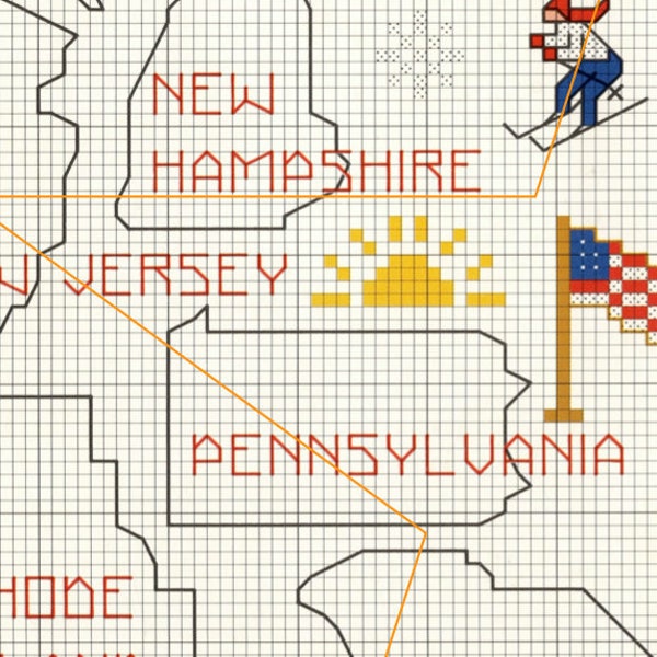 State Cross Stitch - Etsy