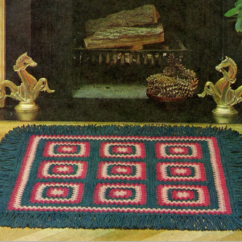 Granny Square Rug - Etsy