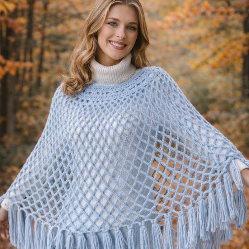 Western Poncho - Etsy