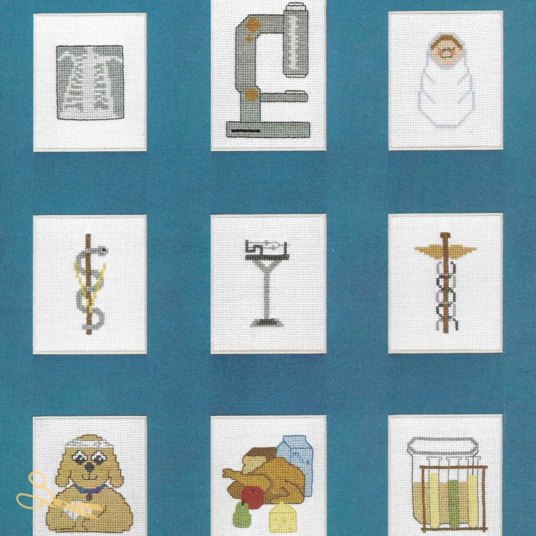30 Medical Field Cross Stitch Patterns Pdf, Doctor Dentist Pharmacist ...